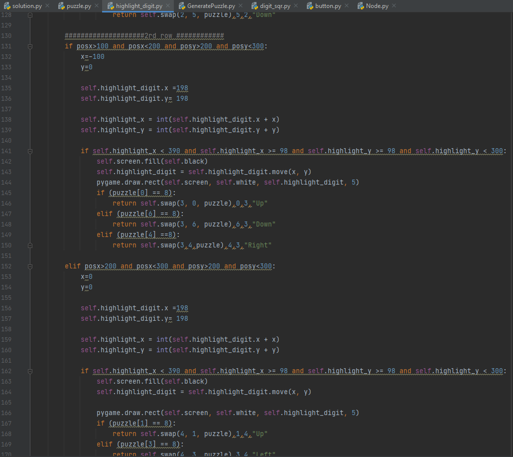 solution.py to puzzle.py to highlight_digit.py | Chegg.com
