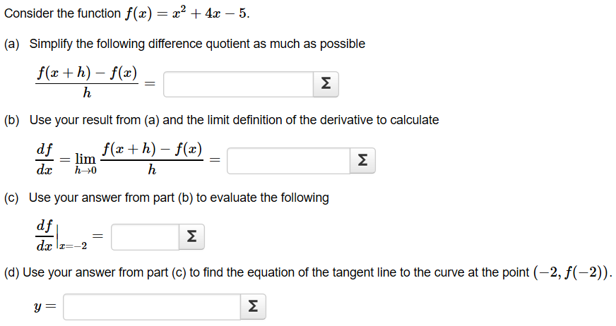 Solved Consider the function f(x) = x2 + 4x – 5. (a) | Chegg.com