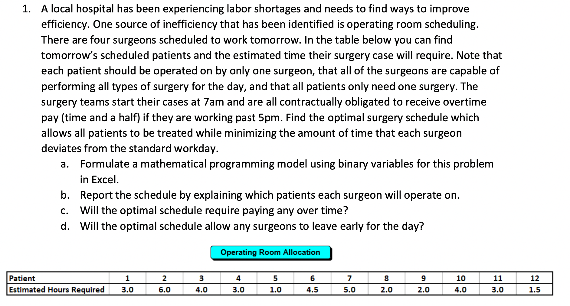 Solved show excel set up and step by step solver. Only | Chegg.com