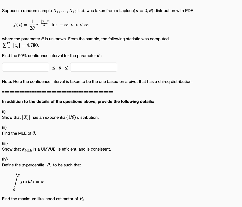 Solved Suppose a random sample X1, ... , X12 i.i.d. was | Chegg.com
