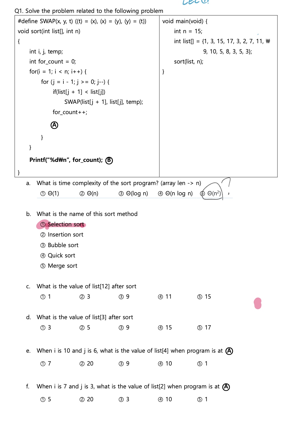 Solved Q1. Solve the problem related to the following | Chegg.com