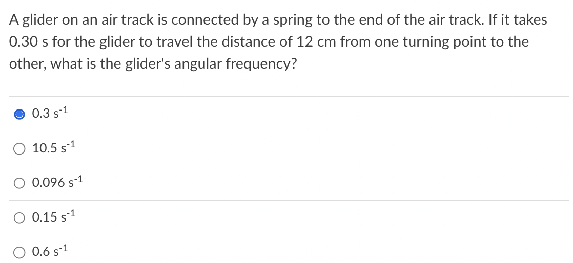 A glider on an air track is connected by a spring to | Chegg.com