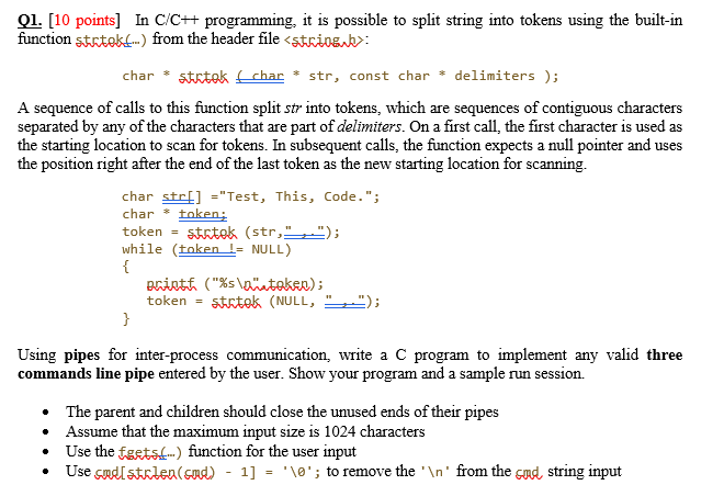 Solved Q1. [10 points] In C/C++ programming, it is possible | Chegg.com