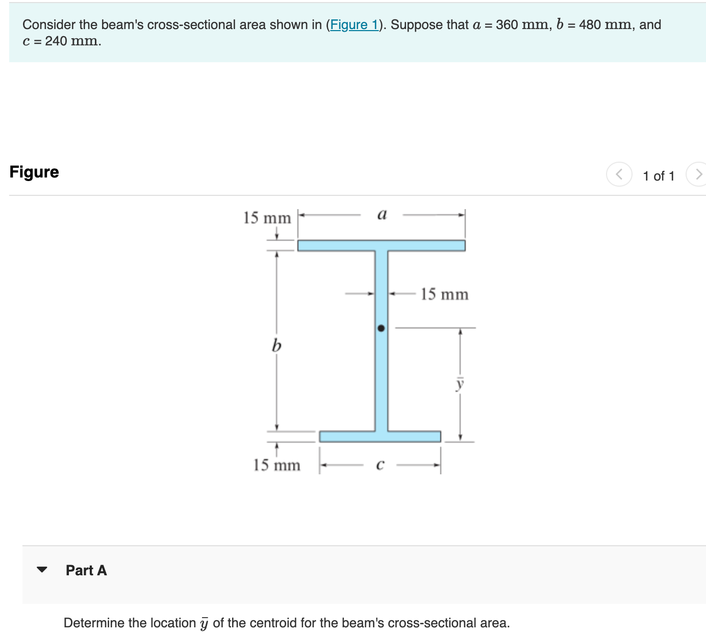 Solved Consider the beam's cross-sectional area shown in | Chegg.com