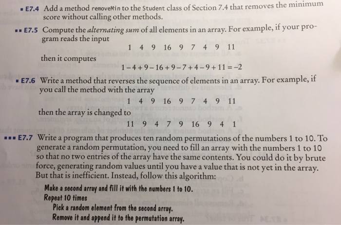 Solved Add a method removeMin to the Student class of | Chegg.com