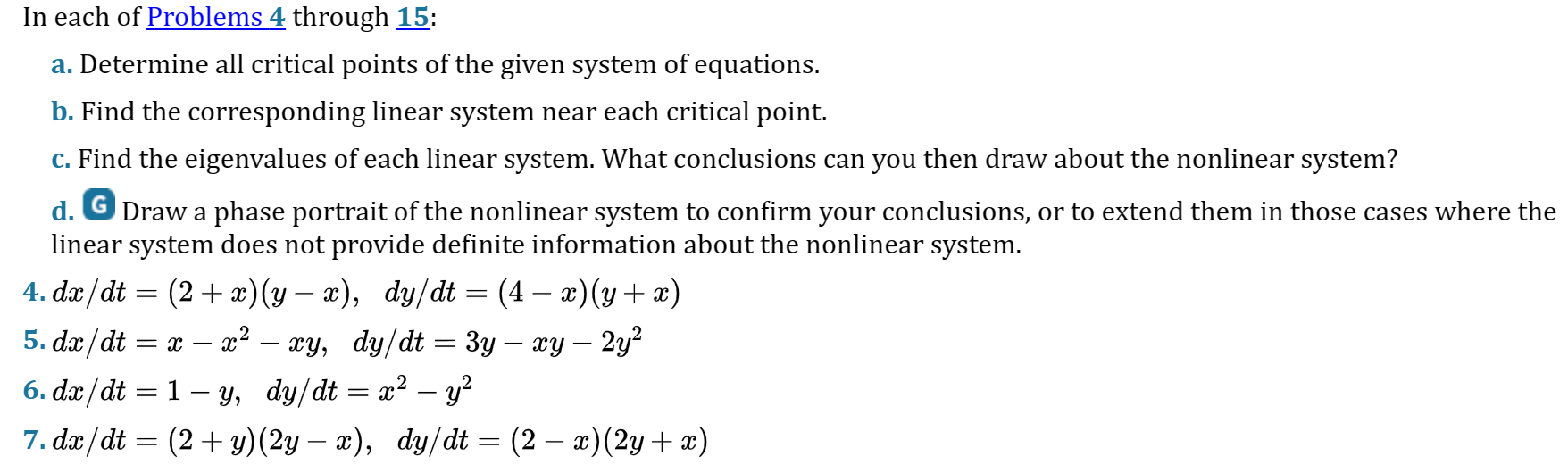 Solved Please answer 6 and 7 with all parts (a, b, c, and d) | Chegg.com