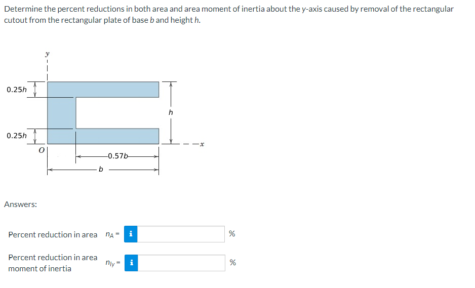 Solved Determine the percent reductions in both area and | Chegg.com