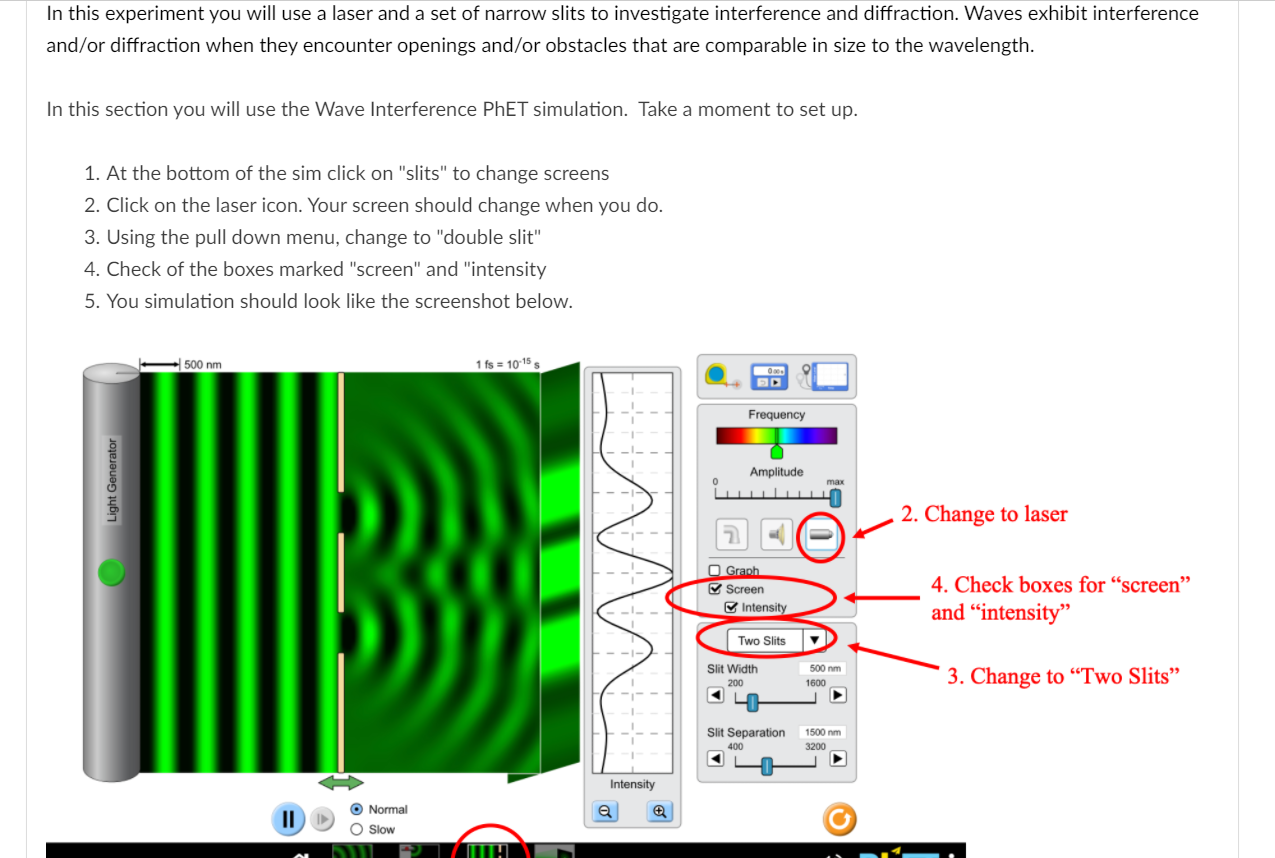 Solved In this experiment you will use a laser and a set of | Chegg.com