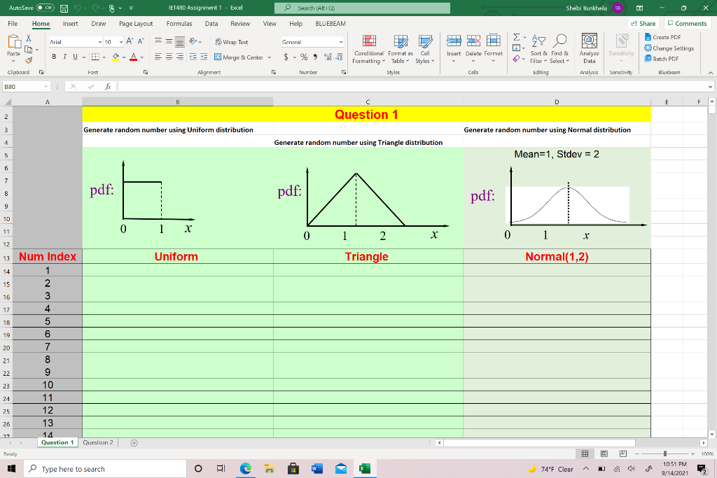 Solved AutoSave OCH IET480 Assignment 1 - Excel Search | Chegg.com