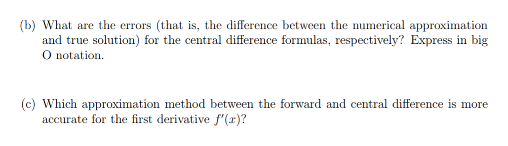 Solved NUMERICAL ANALYSIS CLASS. For reference: Elementary | Chegg.com
