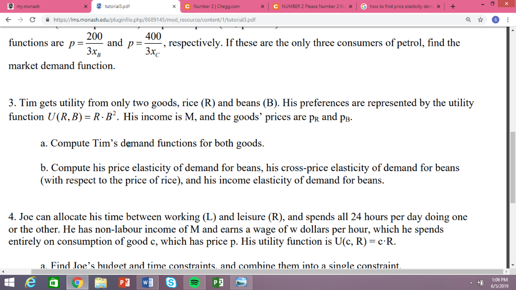 Solved tutorial3.pdf C Number 2 | Chegg.com my.monash C | Chegg.com