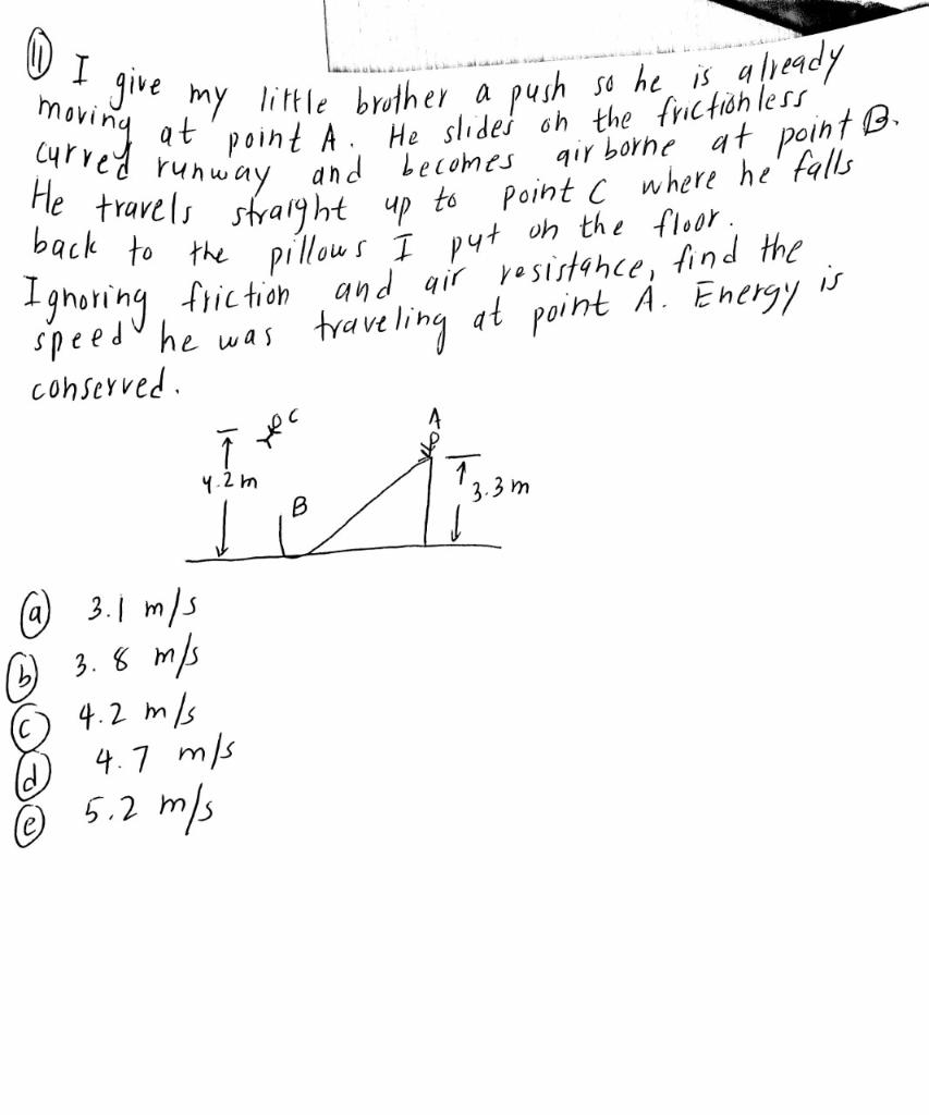Solved OI moring give my little brother a push so he is a | Chegg.com