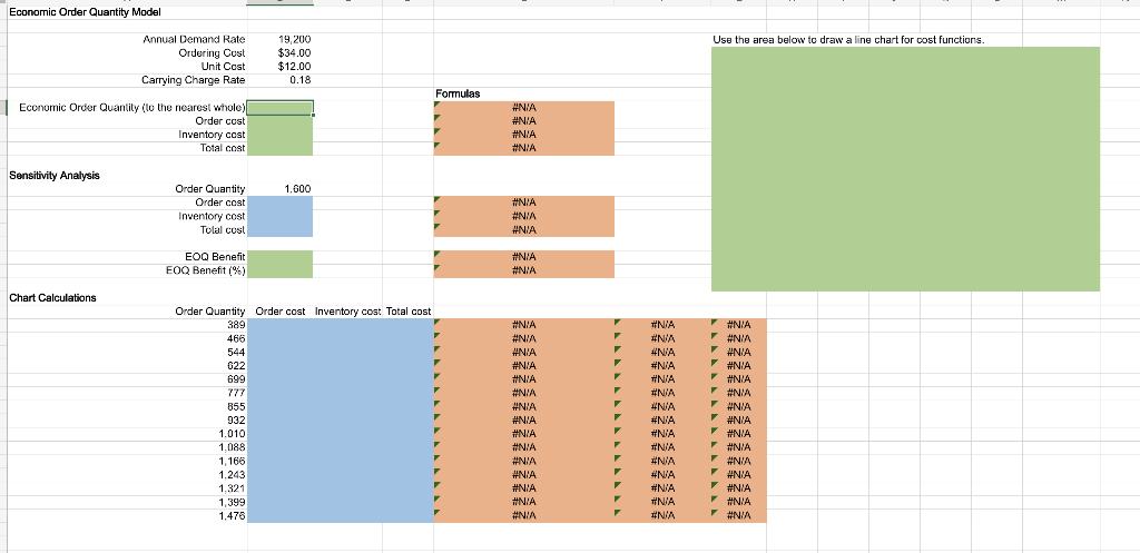 Solved Excel Online Activity: EOQ Open spreadsheet Questions | Chegg.com
