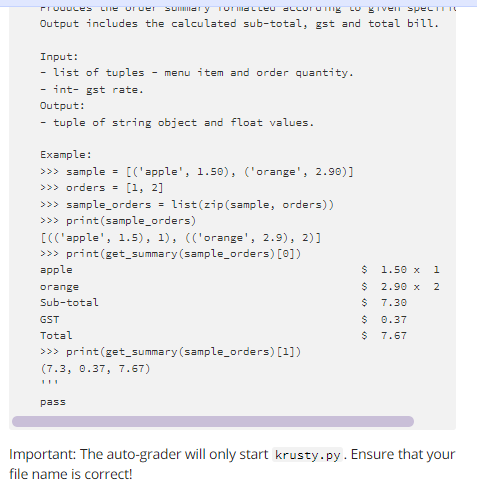 Solved Q2 - Arrays: Lists and Tuples Programming Exercise | Chegg.com