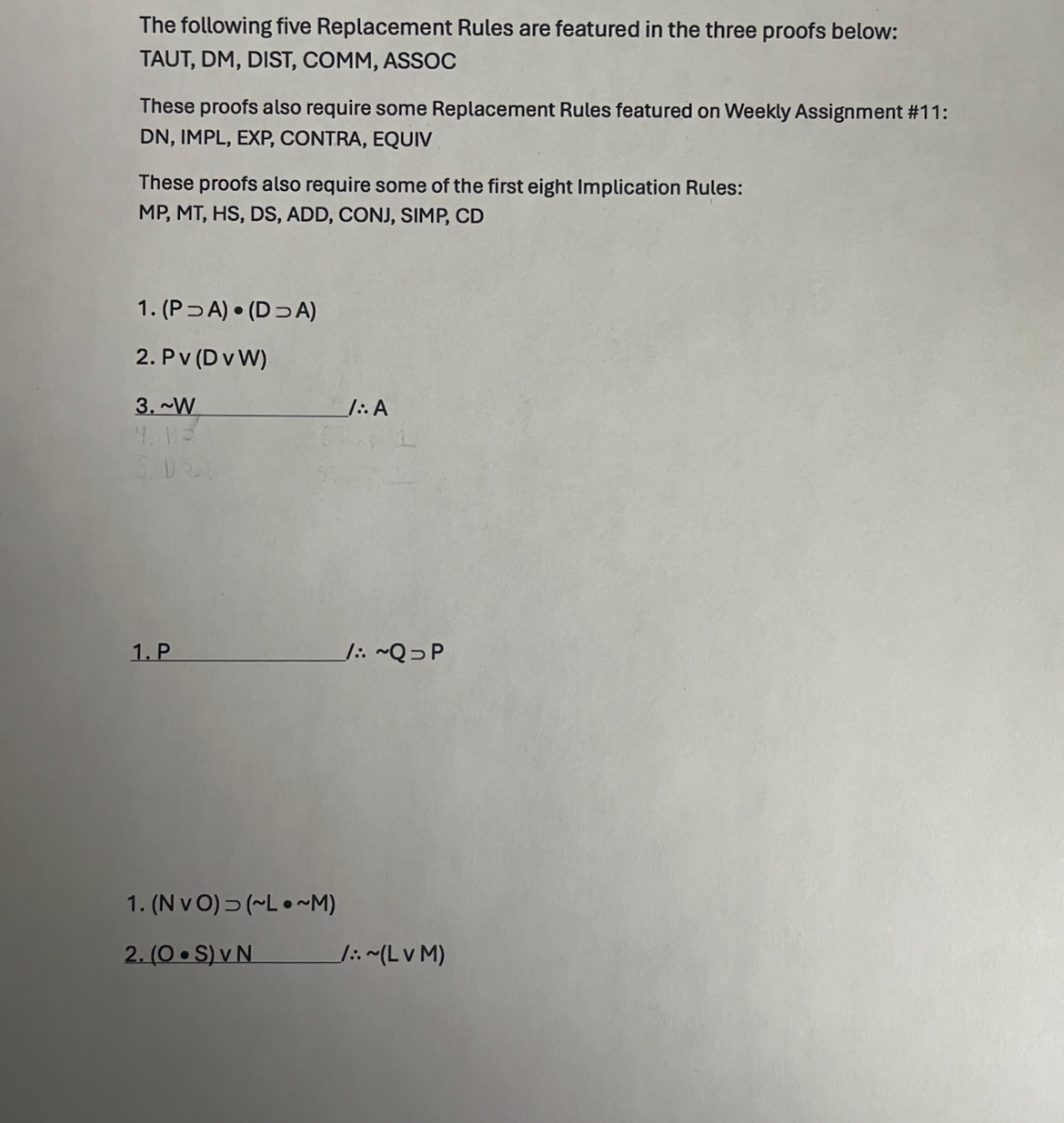 Solved Write the proofs. | Chegg.com