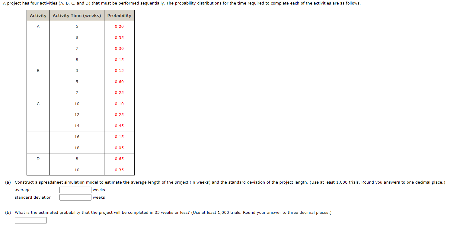 Solved average weeks standard deviation weeks | Chegg.com