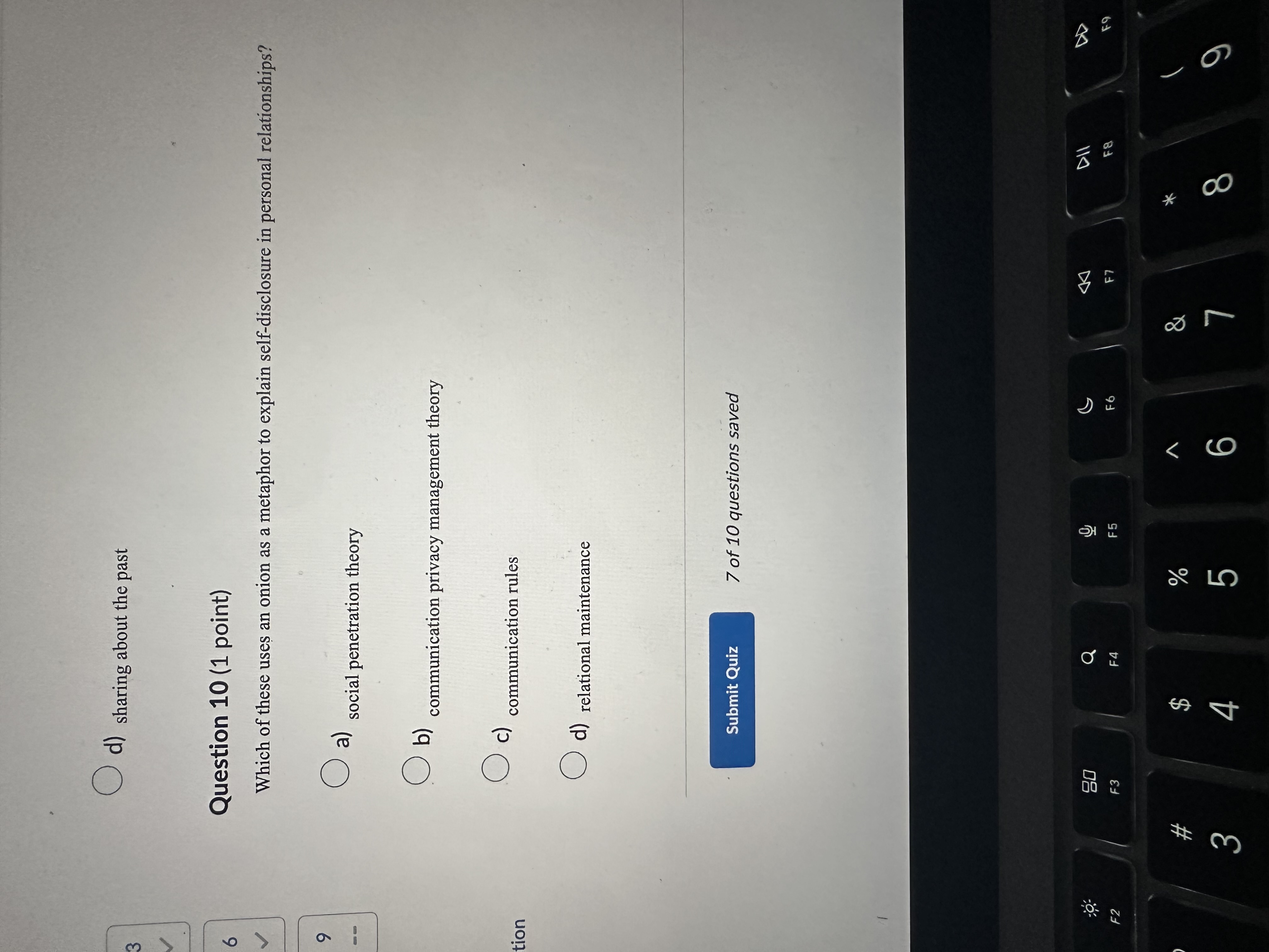 The dialectic of autonomy versus connection is most | Chegg.com