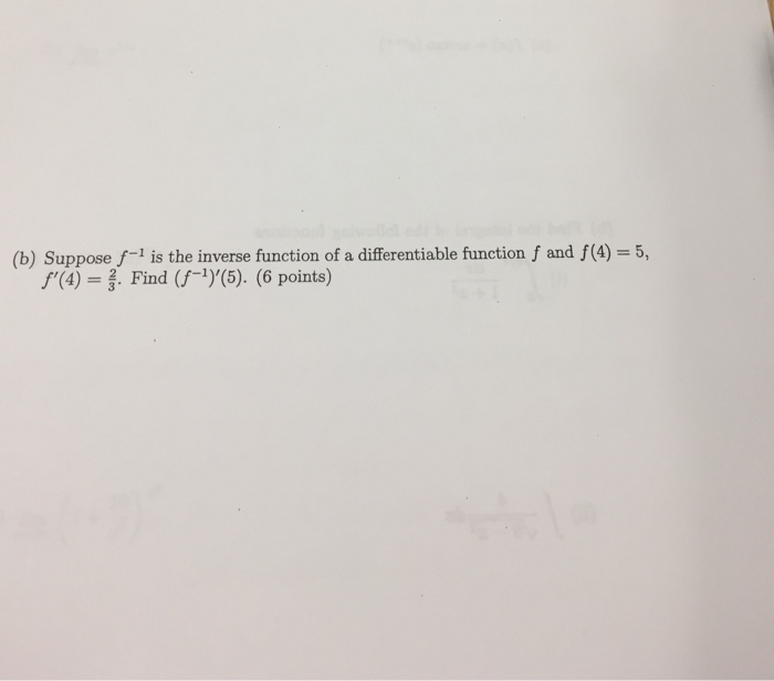 Solved Suppose f^-1 is the inverse function of a | Chegg.com