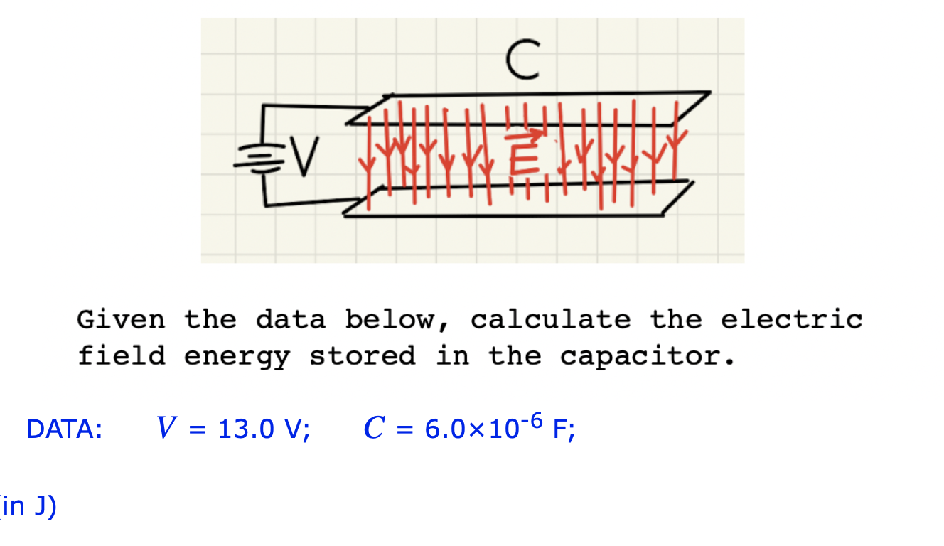 Solved Given the data below, calculate the electric field | Chegg.com