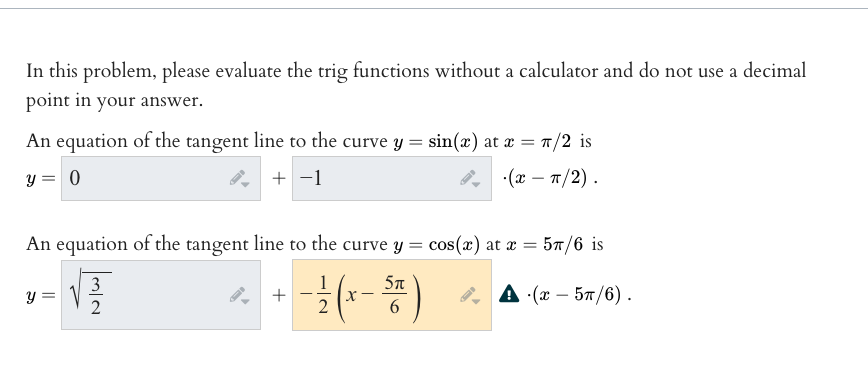 Solved In This Problem Please Evaluate The Trig Functions 1131