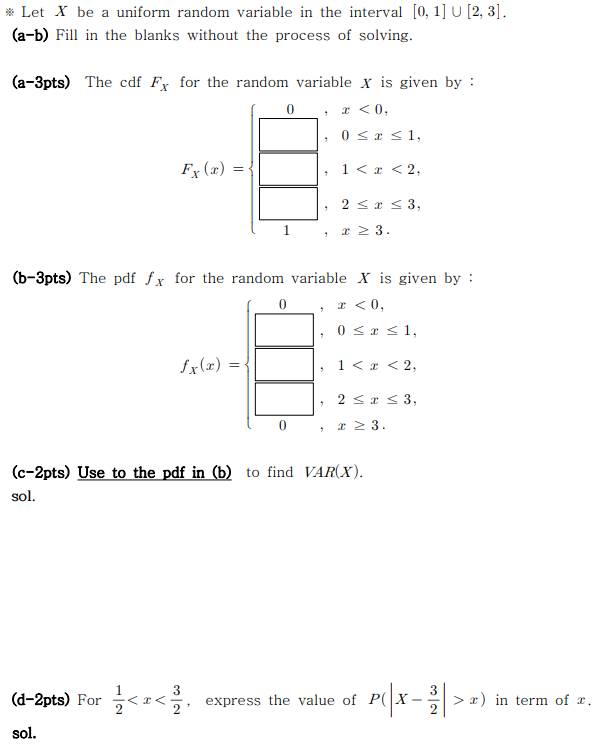 Solved Let X Be A Uniform Random Variable In The Interval 9442