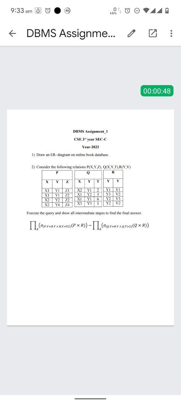 1) Draw an ER-diagram on online book database. 2) | Chegg.com