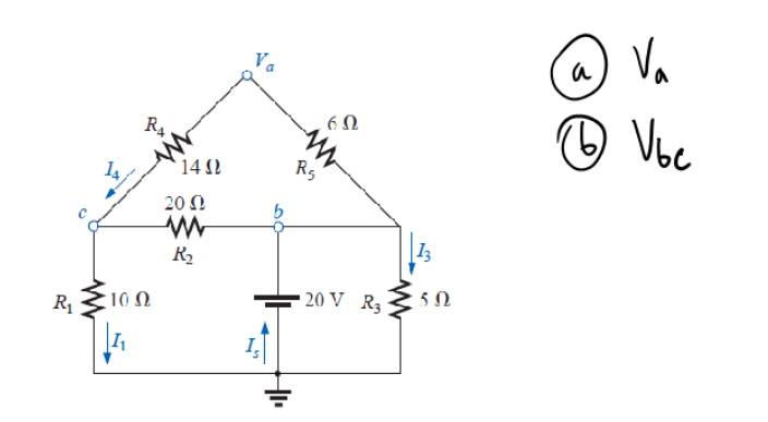 Solved (a) Va (b) Vbc | Chegg.com