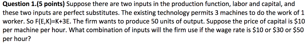 Solved Question 1 5 Points Suppose There Are Two Inputs In