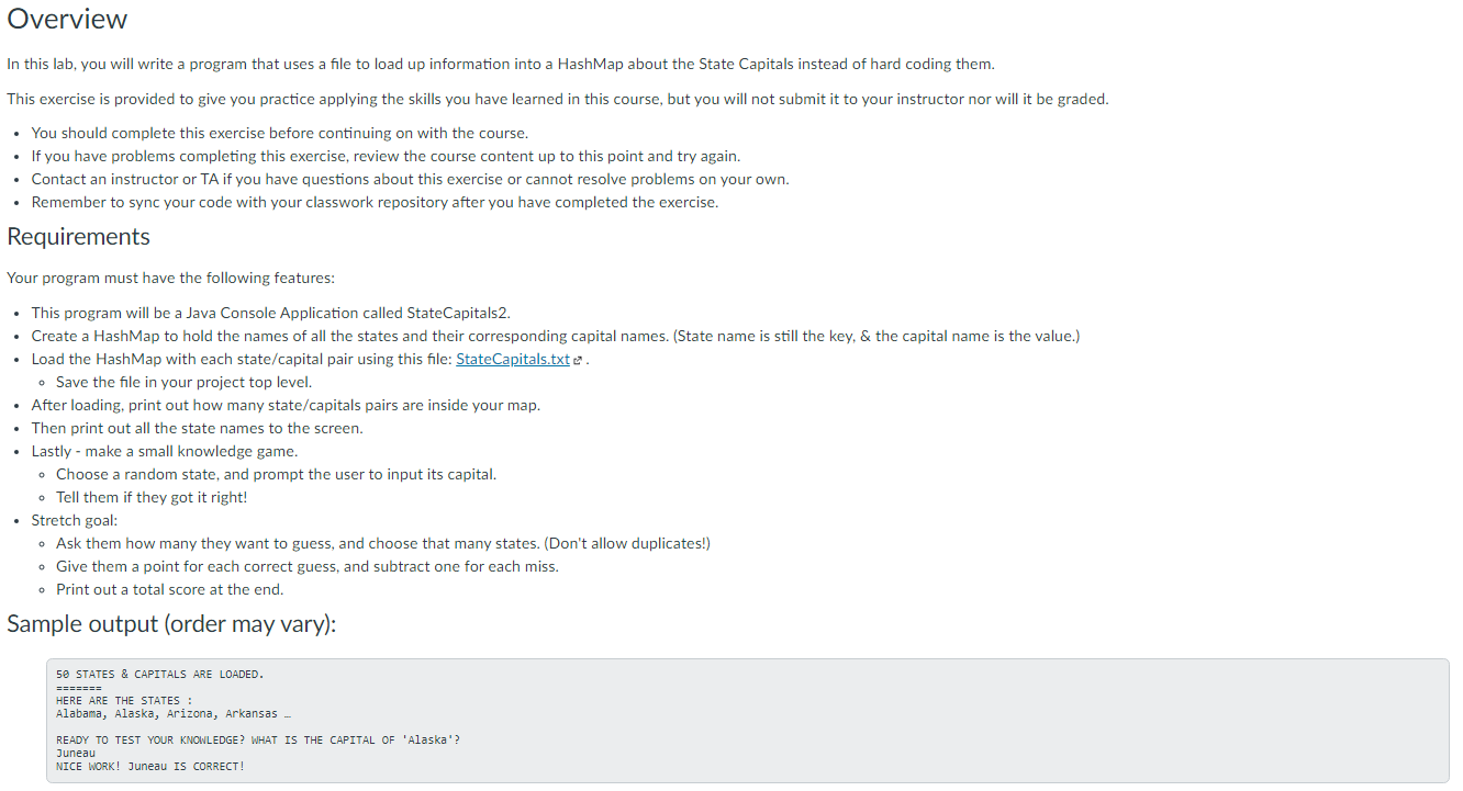 Solved Overview In this lab, you will write a program that | Chegg.com