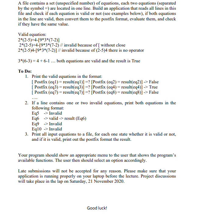 A file contains a set (unspecified number) of | Chegg.com