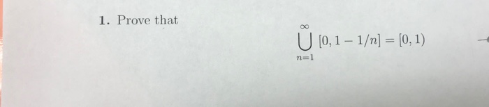 Solved 1. Prove that | Chegg.com