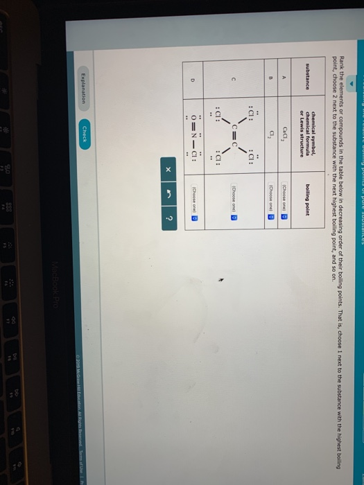 Solved O ADVANCED MATERIAL Predicting the relative boiling | Chegg.com