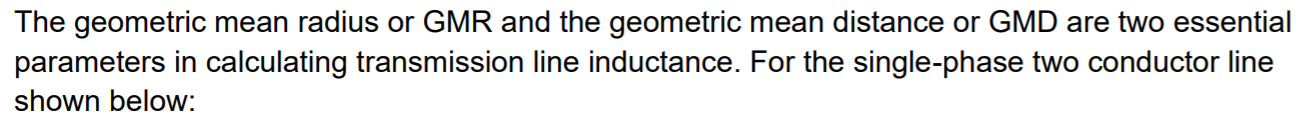 Solved The geometric mean radius or GMR and the geometric | Chegg.com