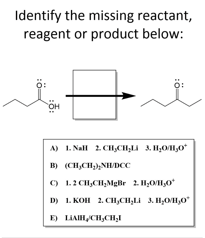 Solved Identify the missing reactant, reagent or product | Chegg.com Solved Identify the missing reactant, reagent or product | Chegg.com