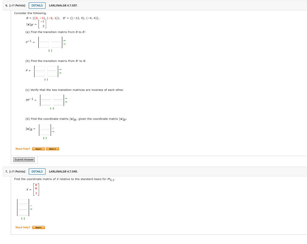 Solved Consider the following. | Chegg.com