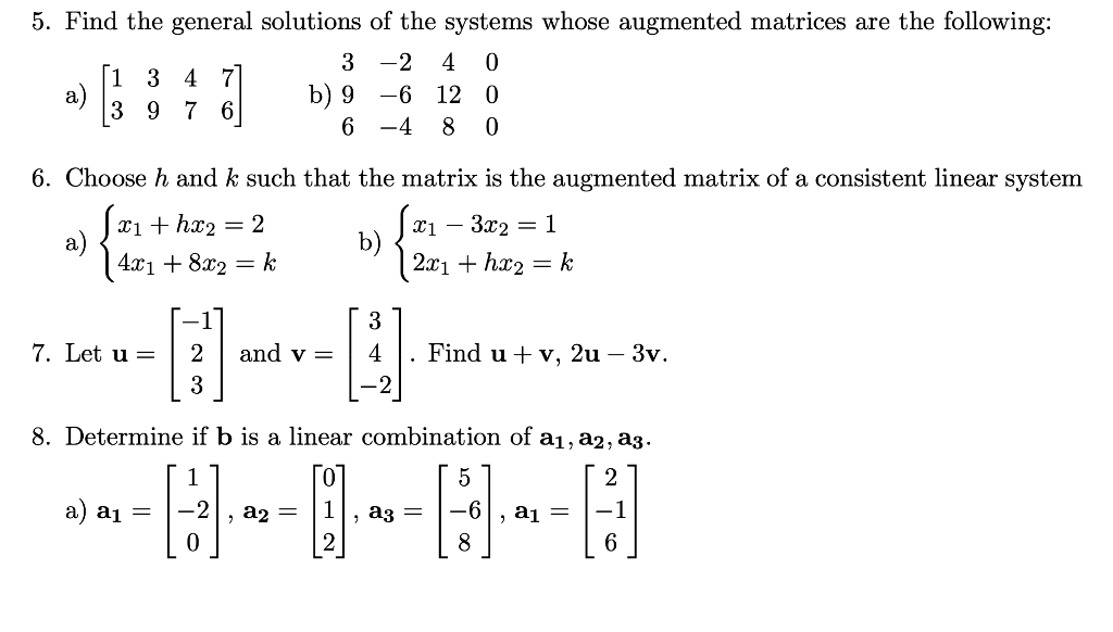 Solved 5. Find the general solutions of the systems whose | Chegg.com