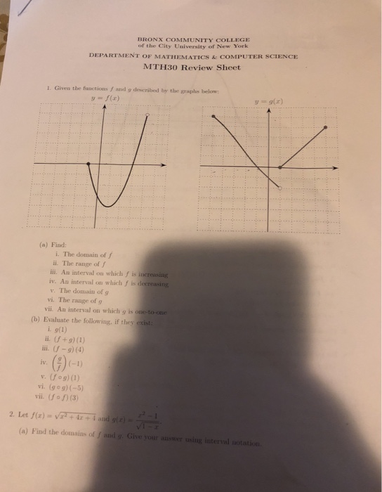 Solved BRONX COMMUNITY COLLEGE of the City University of New | Chegg.com