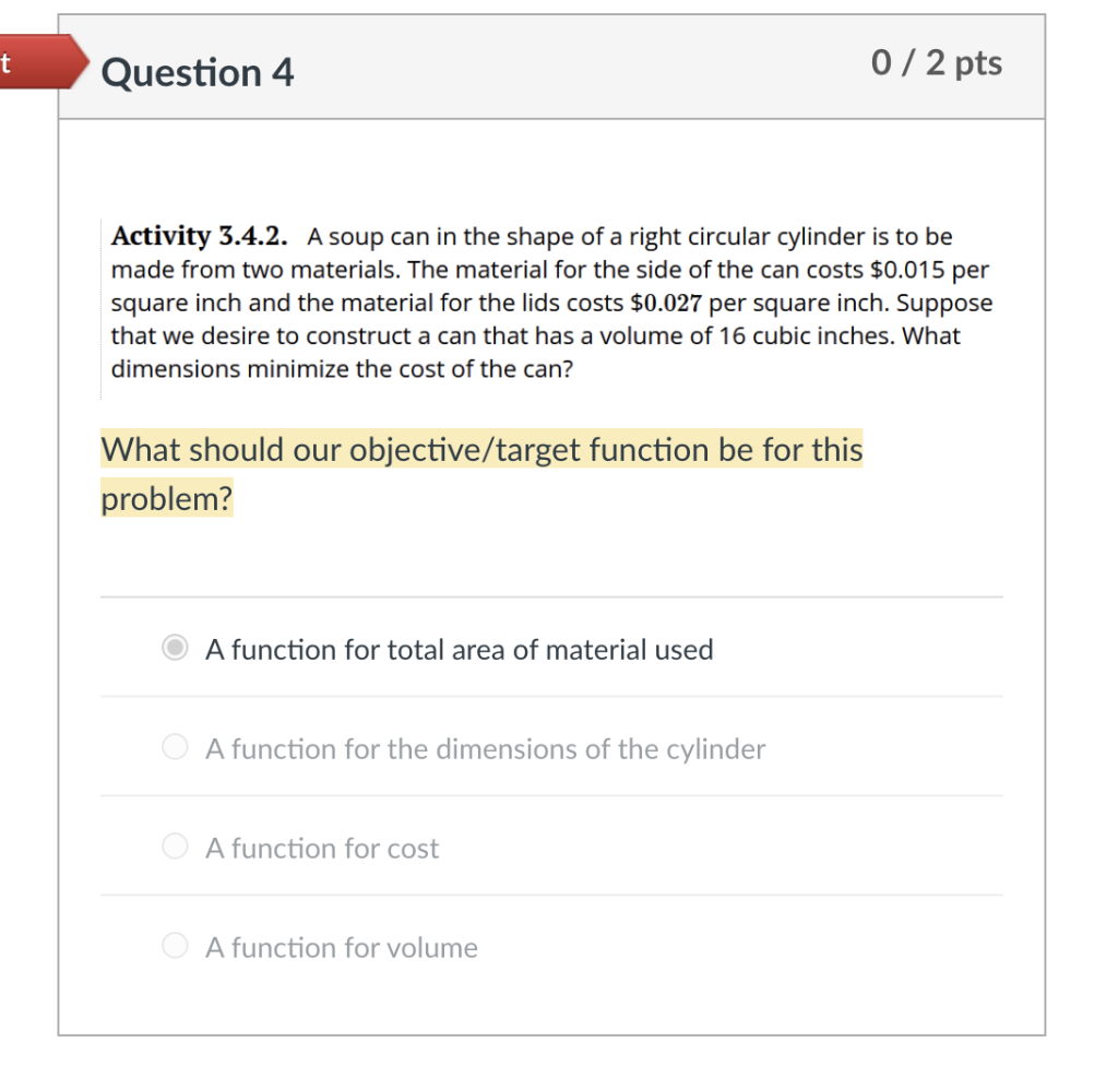 Solved If the objective/target function is a function of | Chegg.com