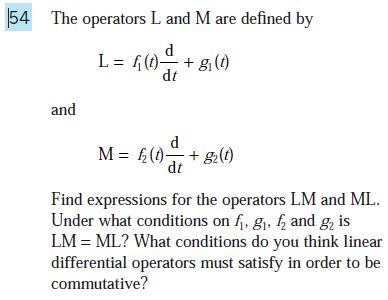 The operators L and M are defined by and Find | Chegg.com