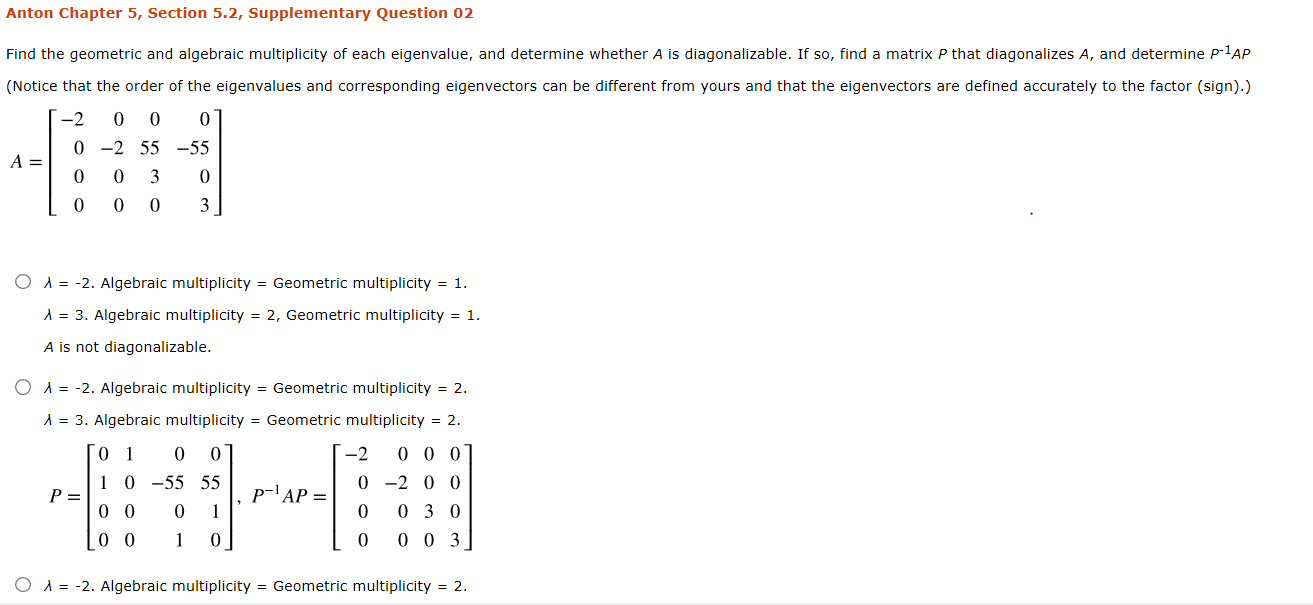 Solved Anton Chapter 5, Section 5.2, Supplementary Question | Chegg.com