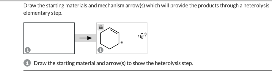 Solved Draw the starting materials and mechanism arrow(s) | Chegg.com
