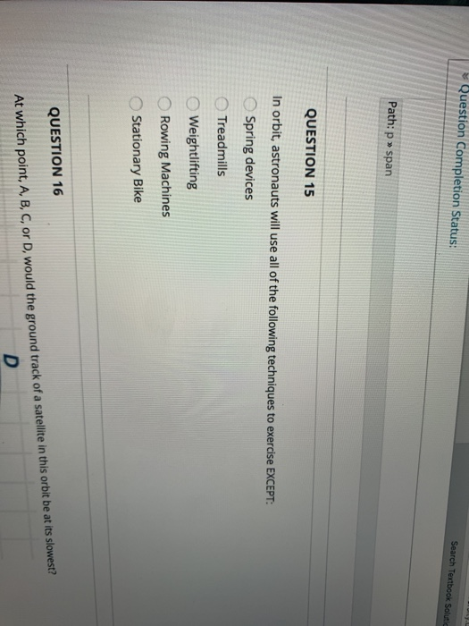 Solved Question Completion Status: Path: p » span QUESTION | Chegg.com