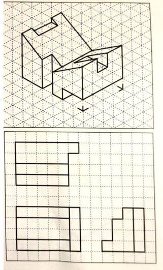 Convert orthogonal to isometric and vice versa | Chegg.com