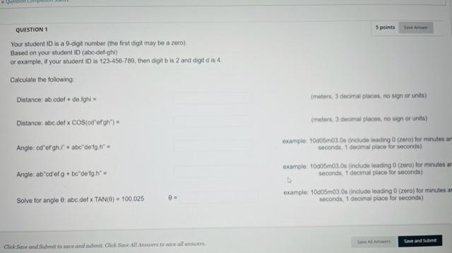 Your student ID is a 9-digit number (the first digit | Chegg.com