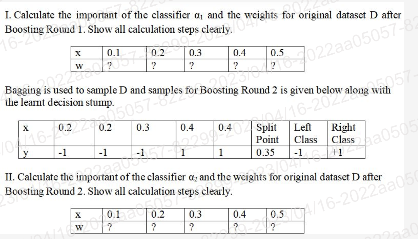 Solved A. The original dataset D is given below. x is the | Chegg.com