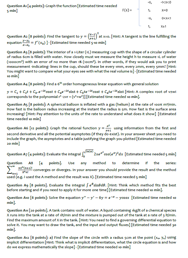 Solved Show me the steps to solve all questions 2021 ﻿exam | Chegg.com