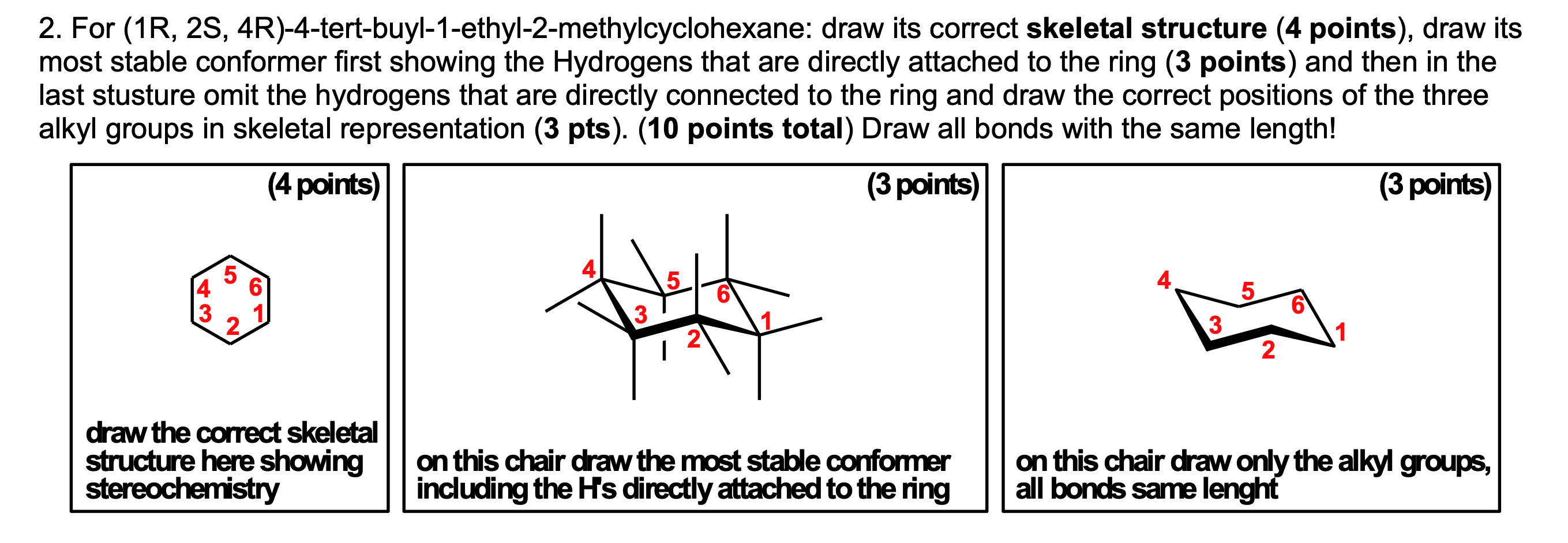Solved 2. For (1R, 2S, | Chegg.com