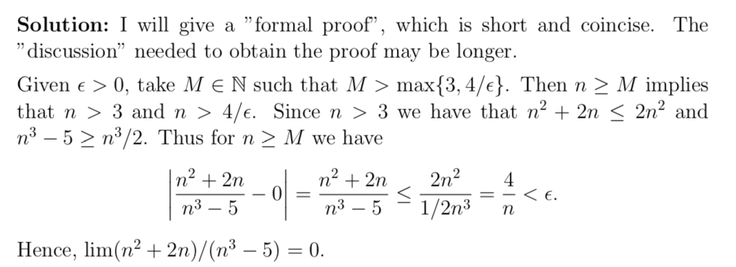 Solved Use the definition of limit of a sequence to prove | Chegg.com