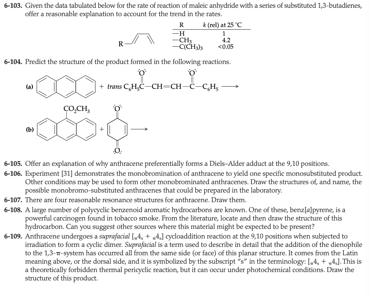 Solved 6-103. ﻿Given the data tabulated below for the rate | Chegg.com