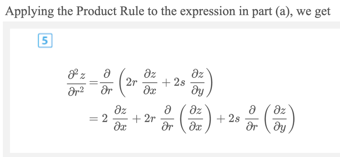 Solved Applying the Product Rule to the expression in part | Chegg.com